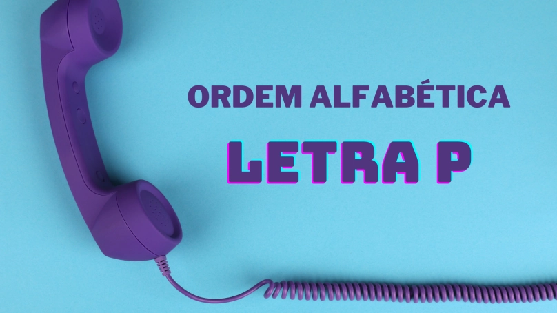 Ordem Alfabética - Letra P - Ligazap